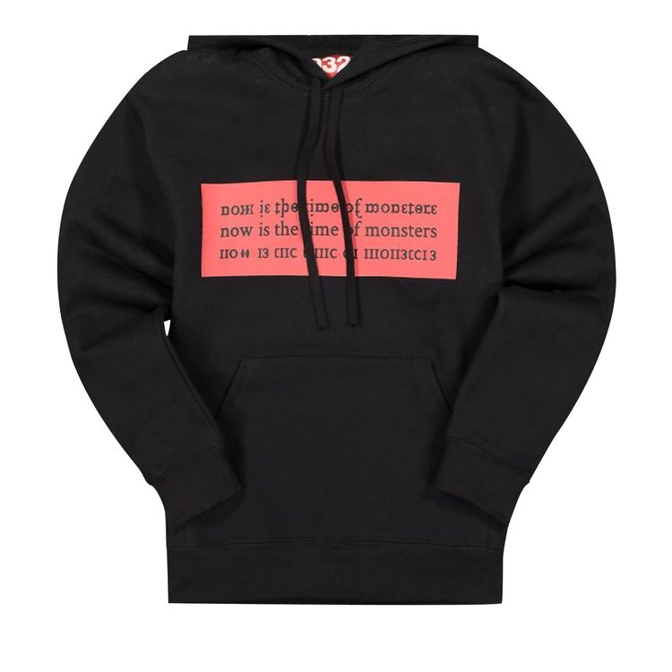 Buy 032C Monsters Hoodie 'Black' - FW21 C 2030 BLAC | GOAT