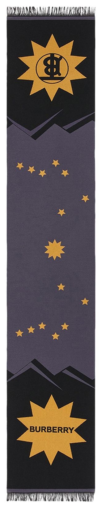 Buy Burberry Star Sky Football Scarf 'Dark Grey' - 8045778 | GOAT