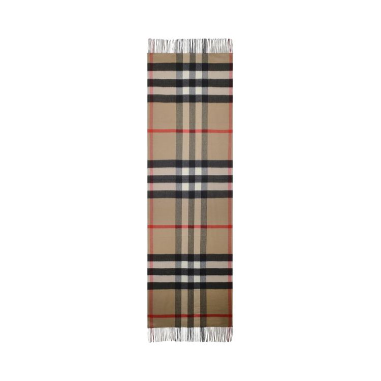 Buy Burberry OVS Half Mega Check Scarf 'Archive Beige' - 0900 ...