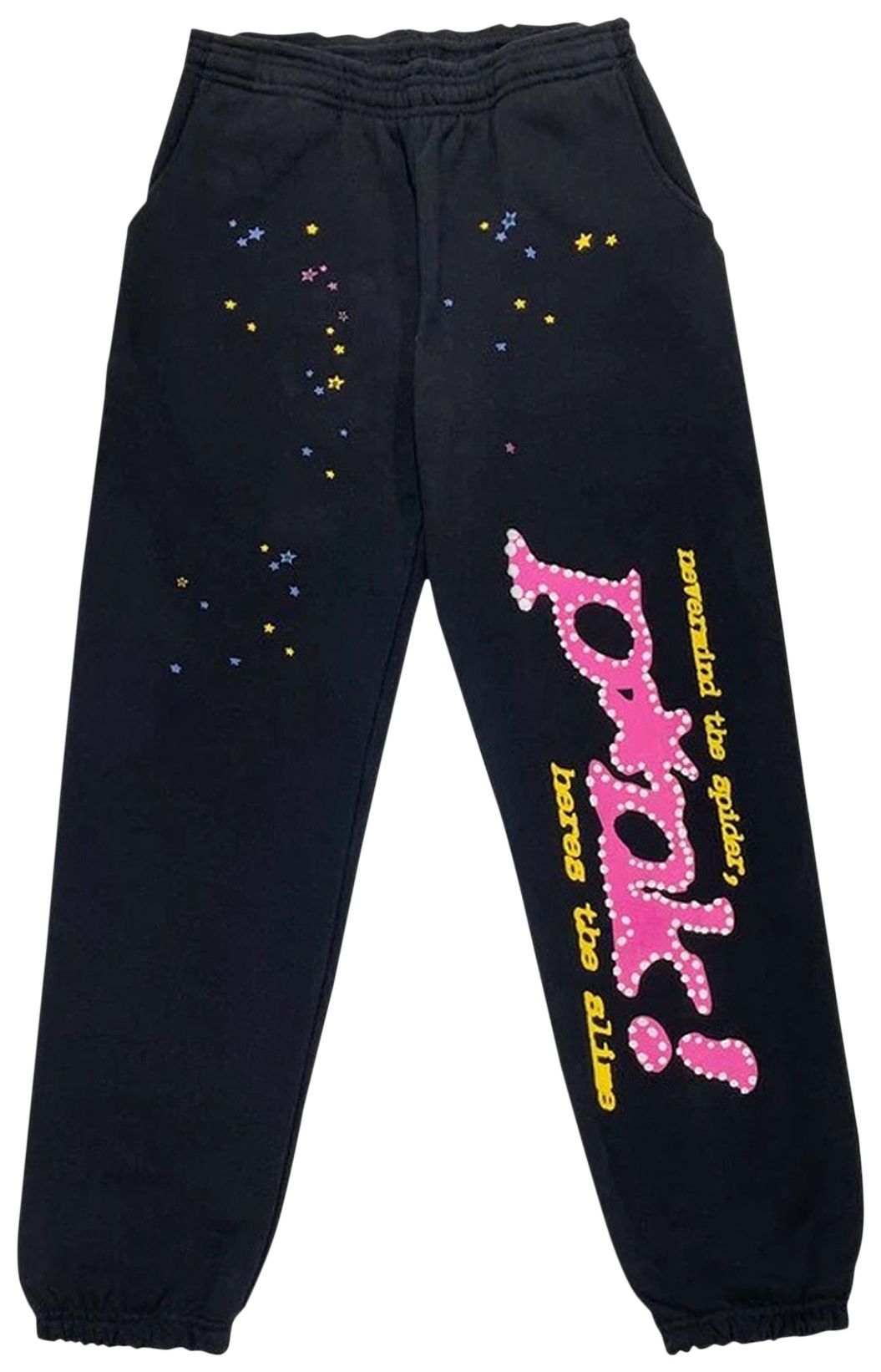 Buy Sp5der P*nk Sweatpants 'Black' - 2406 1FW210204PS BLAC | GOAT