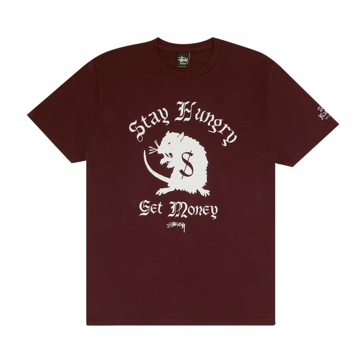 Buy Stussy Stay Hungry Tee 'Eggplant' - 1903174 EGGP | GOAT