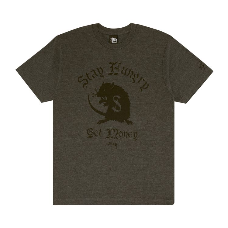 Buy Stussy Stay Hungry Tee 'Charcoal Heather' - 1903174 CHAR | GOAT