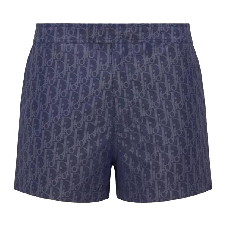 Buy Dior Oblique Swim Shorts 'Navy' - 193B104AB041 C575 | GOAT