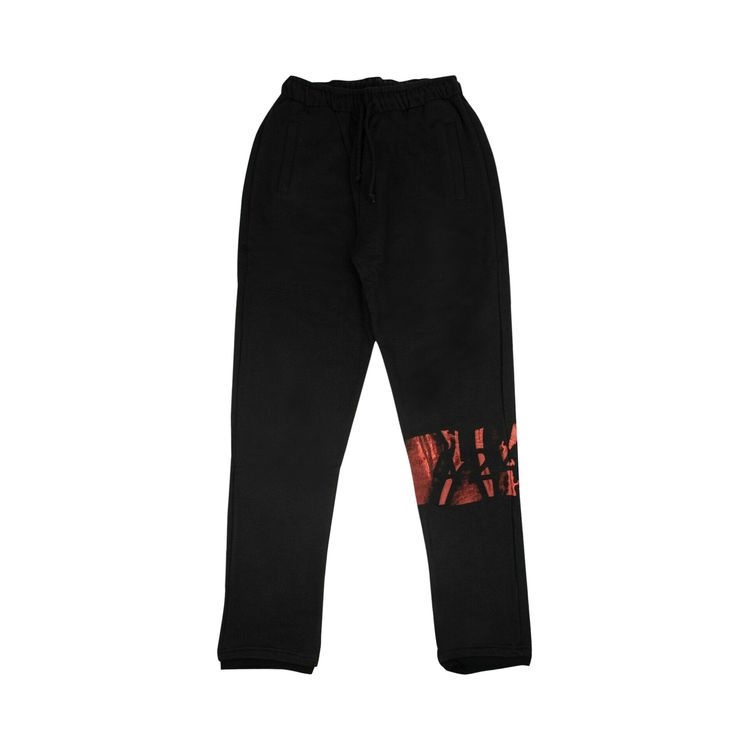 Buy 424 Logo Sweatpants 'Black/Red' - FF8FMT02BP JE049 999 | GOAT