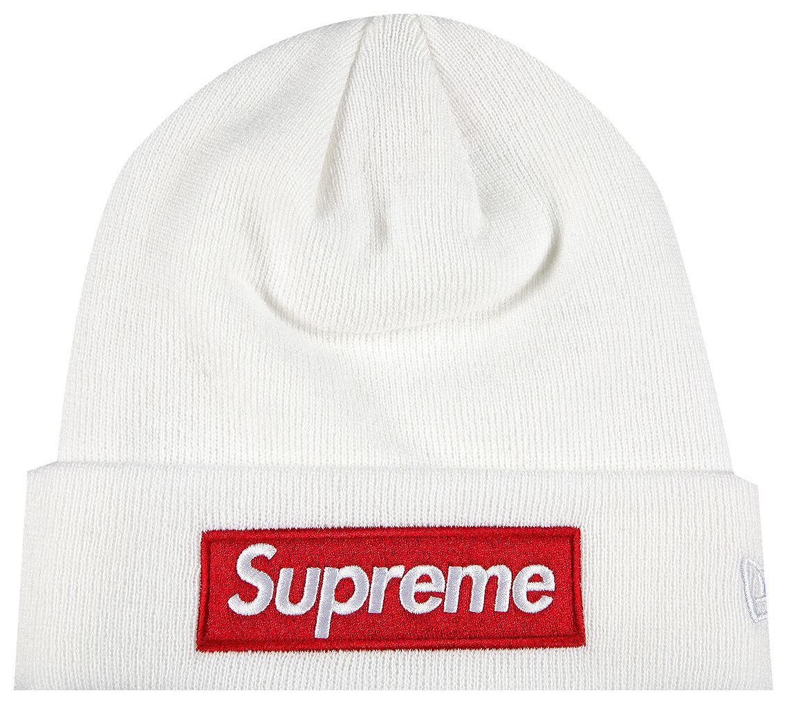 Buy Supreme x New Era Box Logo Beanie 'White' - FW21BN9 WHITE | GOAT