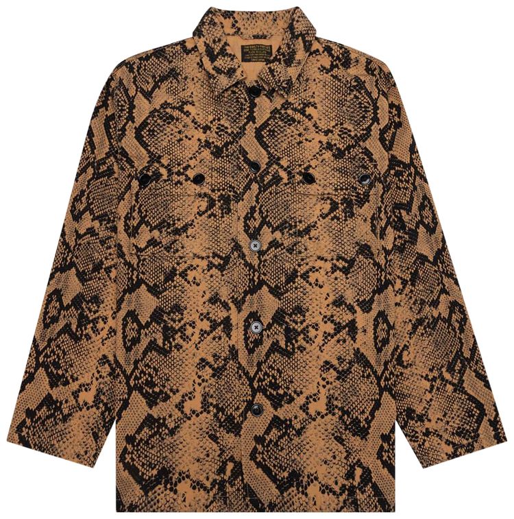 Buy Wacko Maria Python Army Shirt Type-2 'Beige' - 21FW WMO ML32 BEIG ...