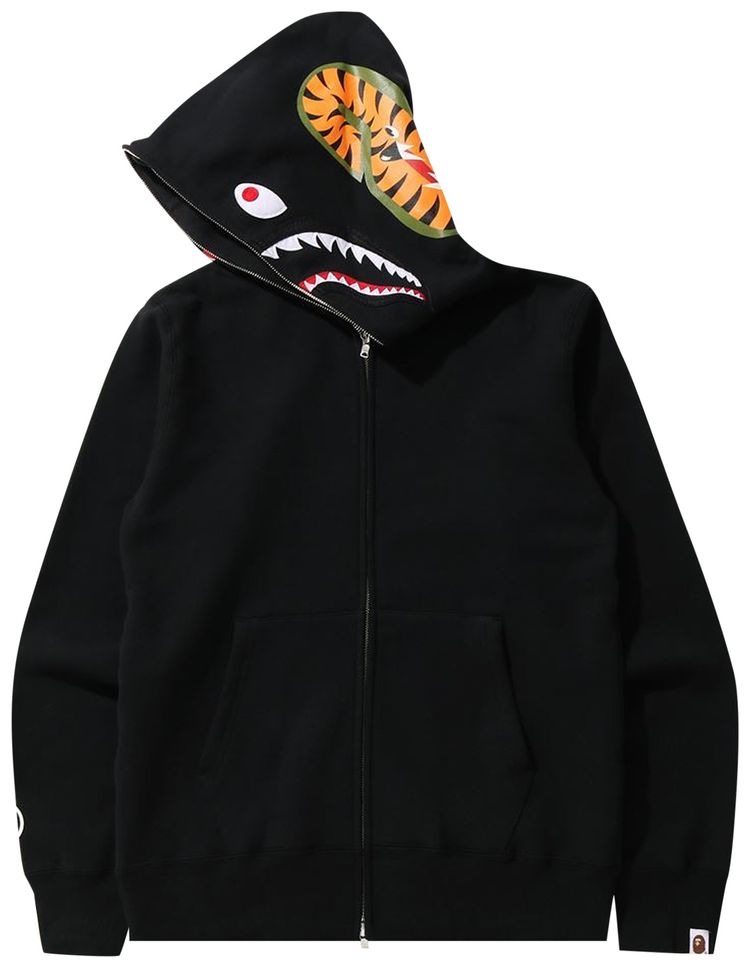 Buy BAPE Shark Full Zip Hoodie 'Black' - 1H20 115 010 BLACK | GOAT
