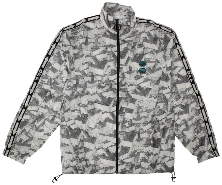 Buy Off-White Arrows Pattern Track Jacket 'Grey' - OMBD010R20G440019900 | GOAT