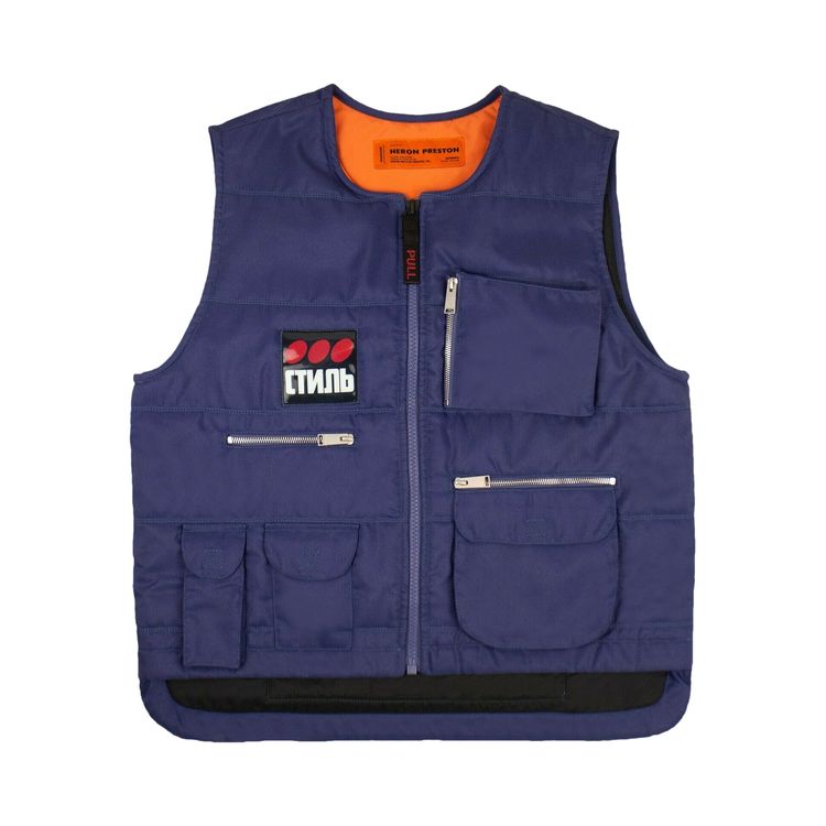 Buy Heron Preston Multipocket Vest 'Cobalt Blue' - HMEA034F197490053488 ...
