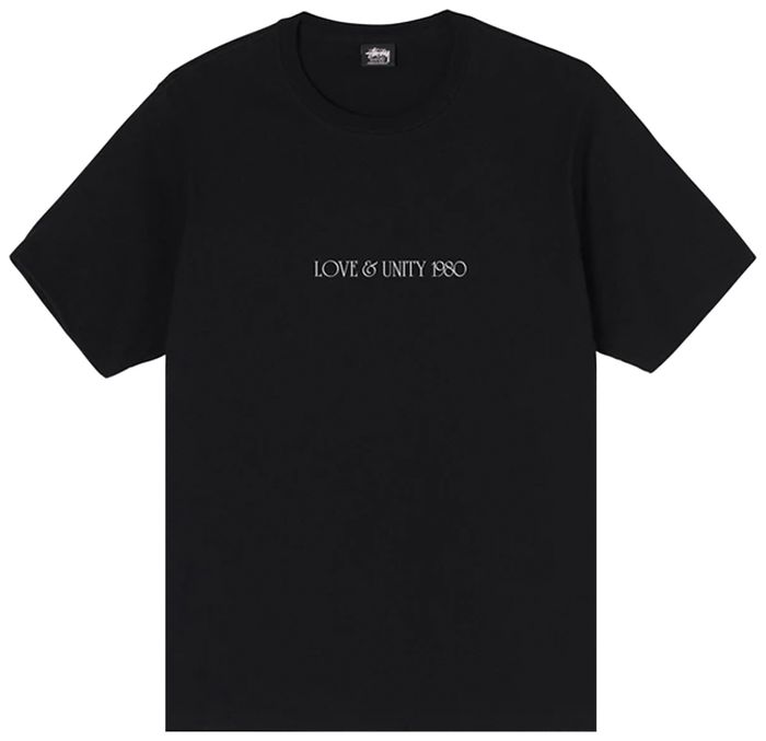 Buy Stussy Love & Unity Tee 'Black' - 1904742 BLAC | GOAT
