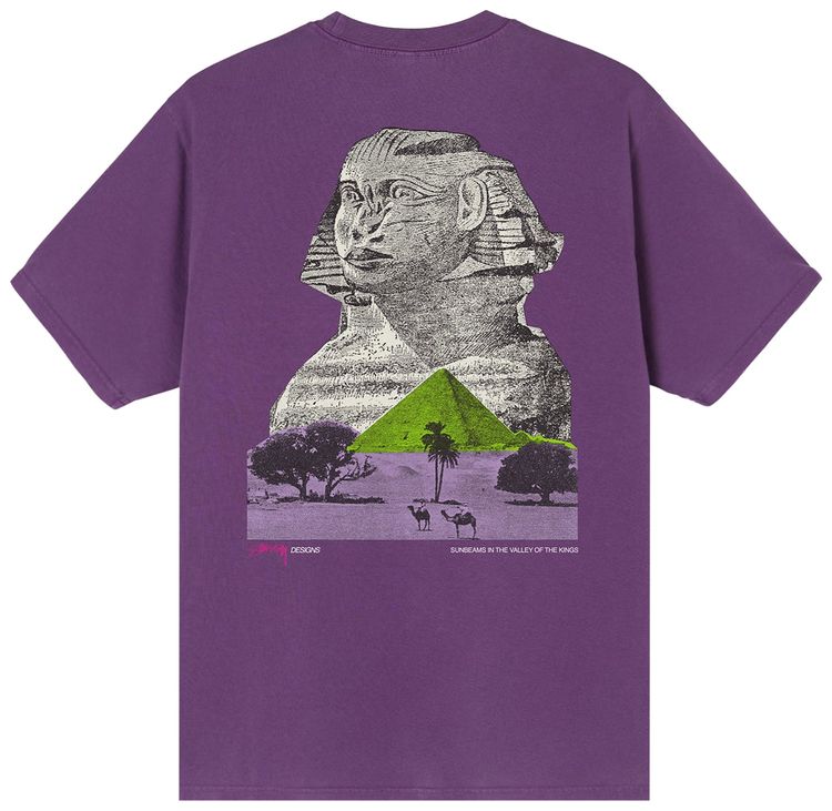 Buy Stussy Sphinx Pig. Dyed Tee 'Purple' - 1904752 PURP | GOAT