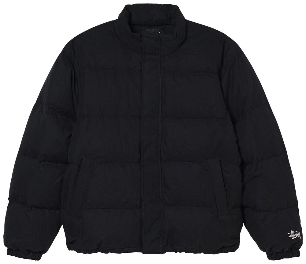 Buy Stussy Ripstop Down Puffer Jacket 'Black' - 115544 BLAC | GOAT