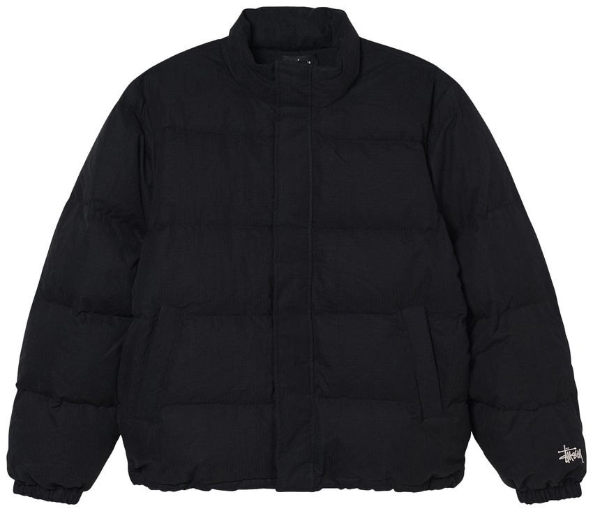 Buy Stussy Ripstop Down Puffer Jacket 'Black' - 115544 BLAC | GOAT