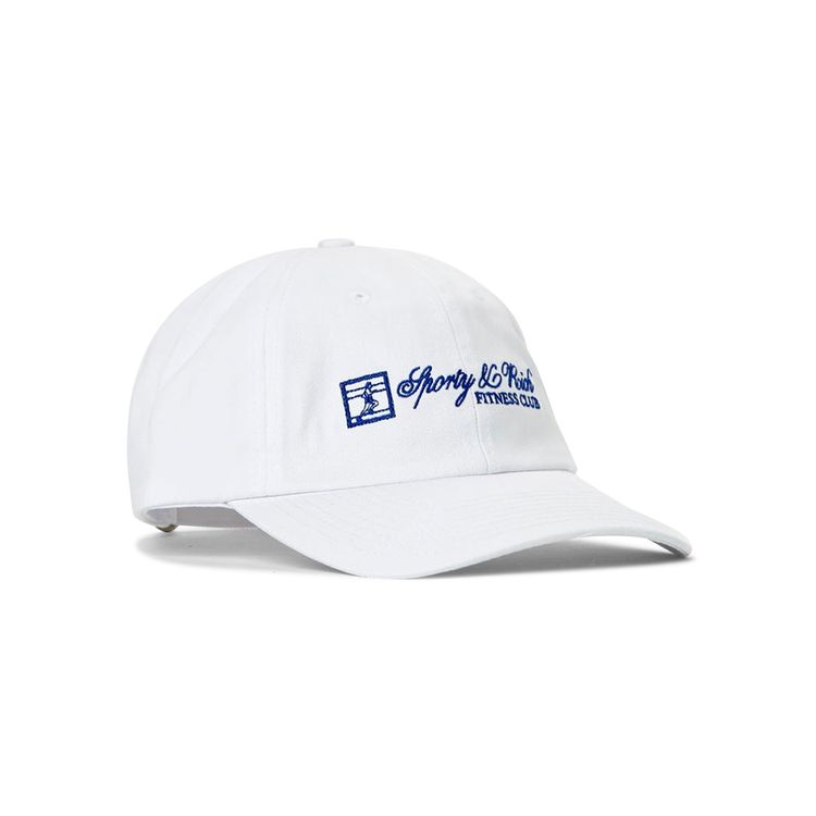 Buy Sporty & Rich Fitness Club Hat 'White/Navy' - SRCC FW21 HAT FC | GOAT