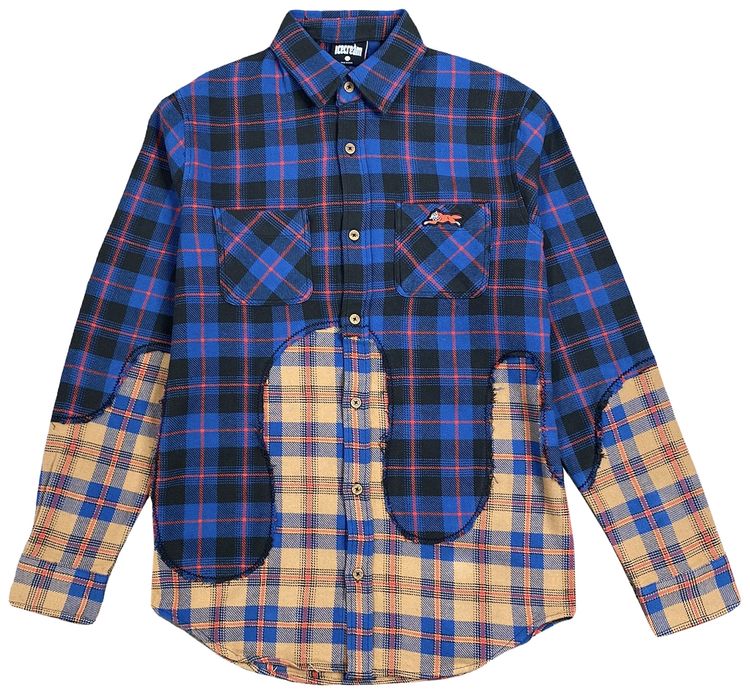 Buy Icecream Big Melt Long-Sleeve Woven 'Plaid' - 411 8600 055 PLAI | GOAT