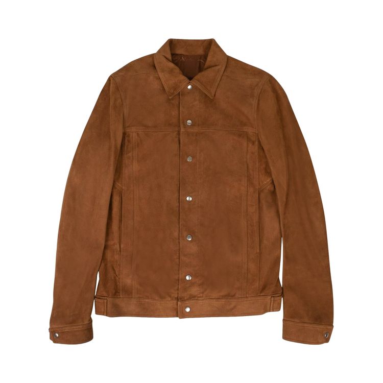 Buy Rick Owens Suede Worker Jacket 'Rust' - RU19F4770 LAW | GOAT UK