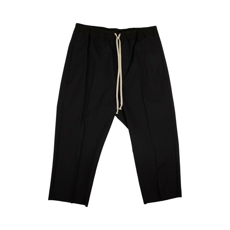 Buy Rick Owens Astaires Cropped Drawstring Pants 'Black' - RU19F4395 ZL ...