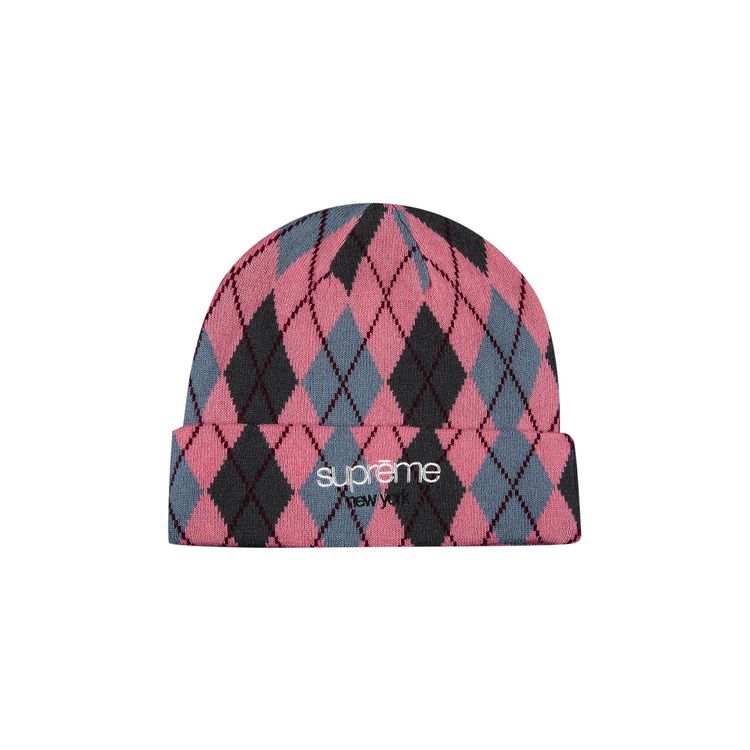 Buy Supreme Argyle Cashmere Beanie 'Dusty Magenta' - FW21BN76 DUSTY ...