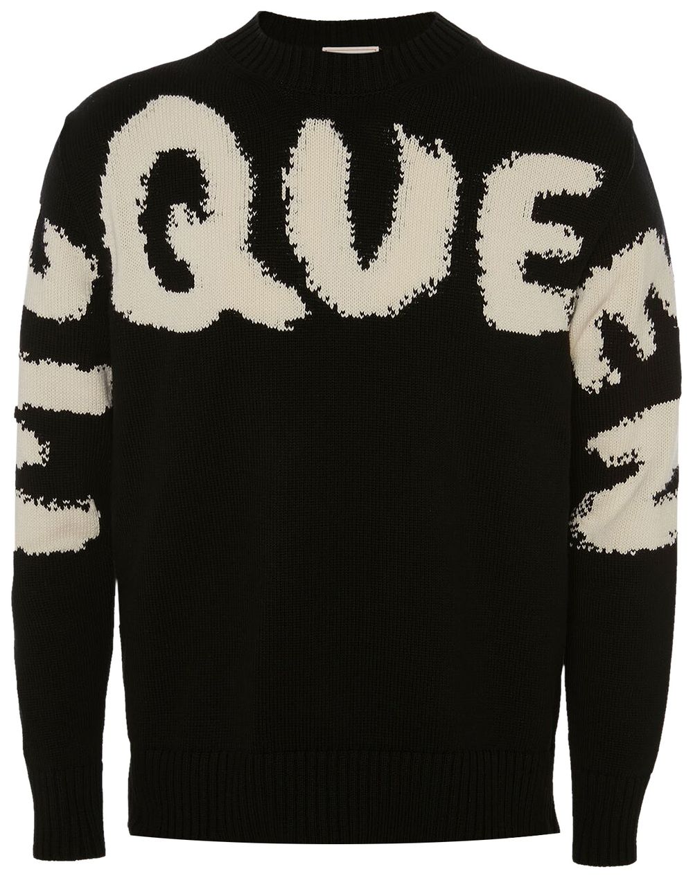Buy Alexander McQueen Graffiti Over Jumper 'Black/Ivory ...