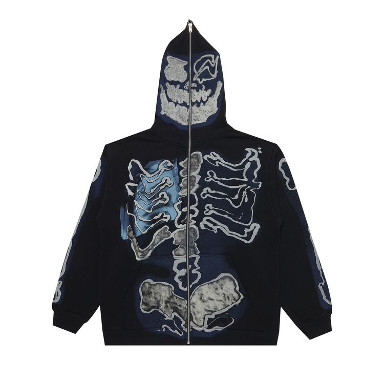 Buy Cactus Jack by Travis Scott For Fragment Skeleton Graffiti Full Zip ...