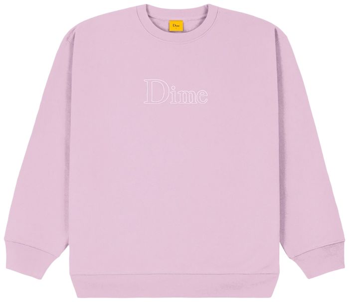 Buy Dime Classic Outline Crewneck 'Lavender Frost' - DIMEF06FRO | GOAT