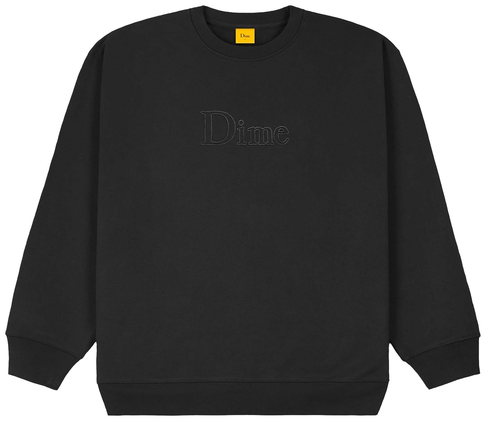 Buy Dime Classic Outline Crewneck 'Black' - DIMEF06BLK | GOAT