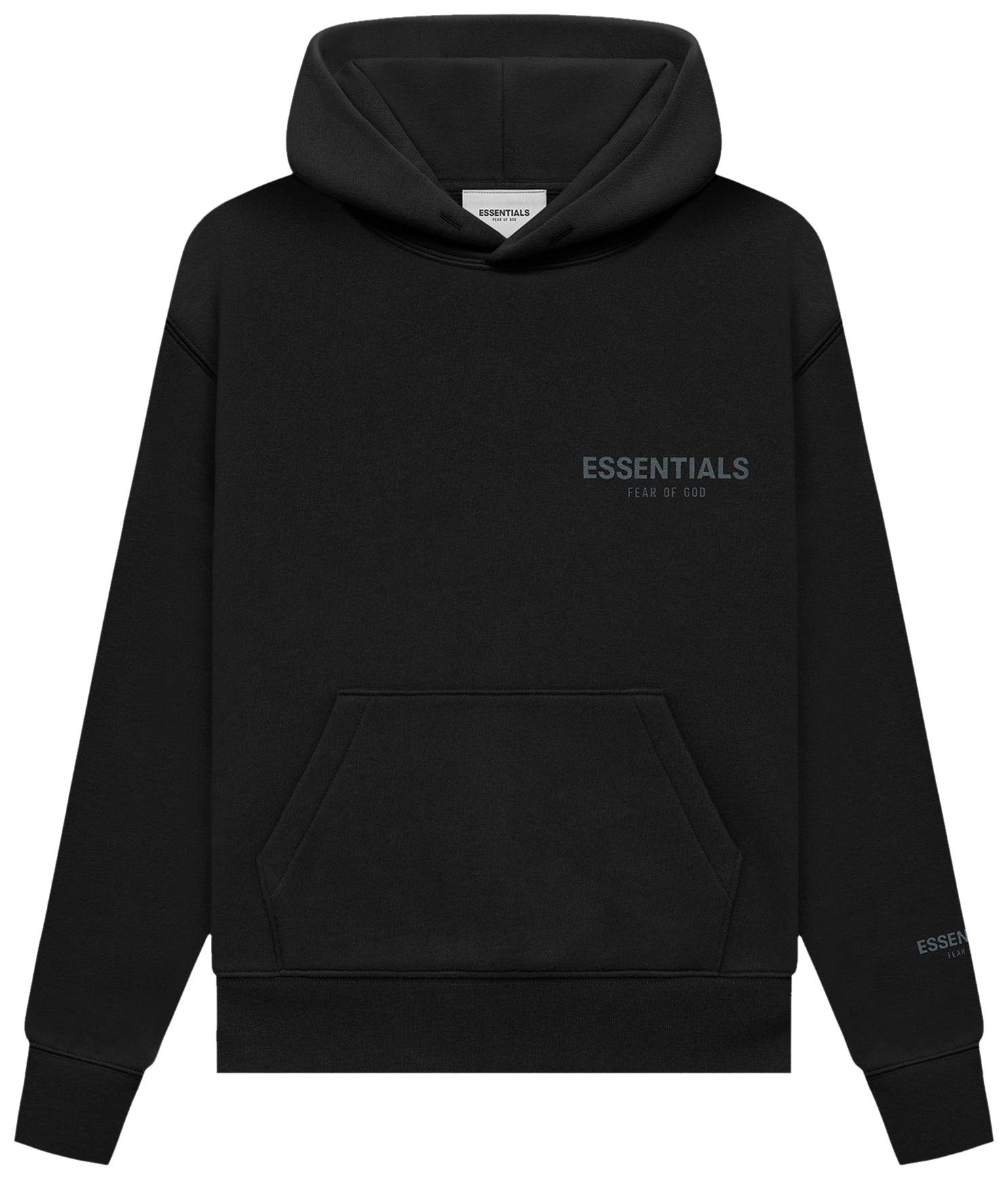 Buy Fear of God Essentials Kids Pullover Hoodie 'Black' - 192SU212130K | GOAT