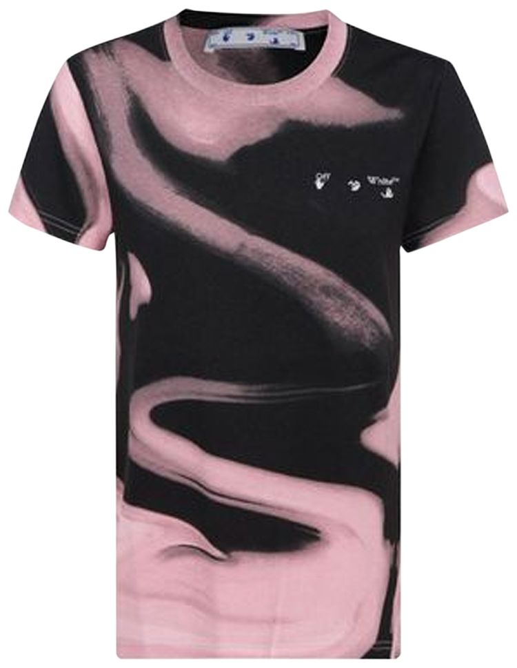 Buy Off-White Liquid Melt Casual Tee 'Nude/White ...