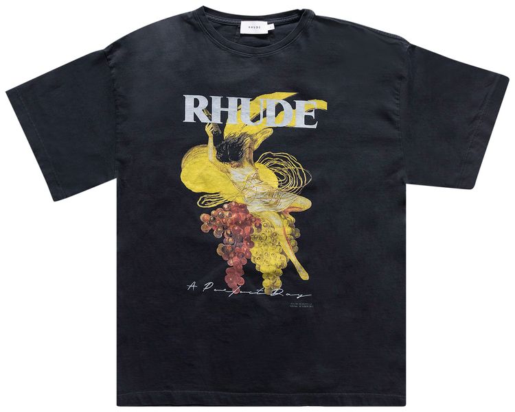 Buy Rhude A Perfect Day Tee 'Vintage Black' - SS22TT01012610 | GOAT