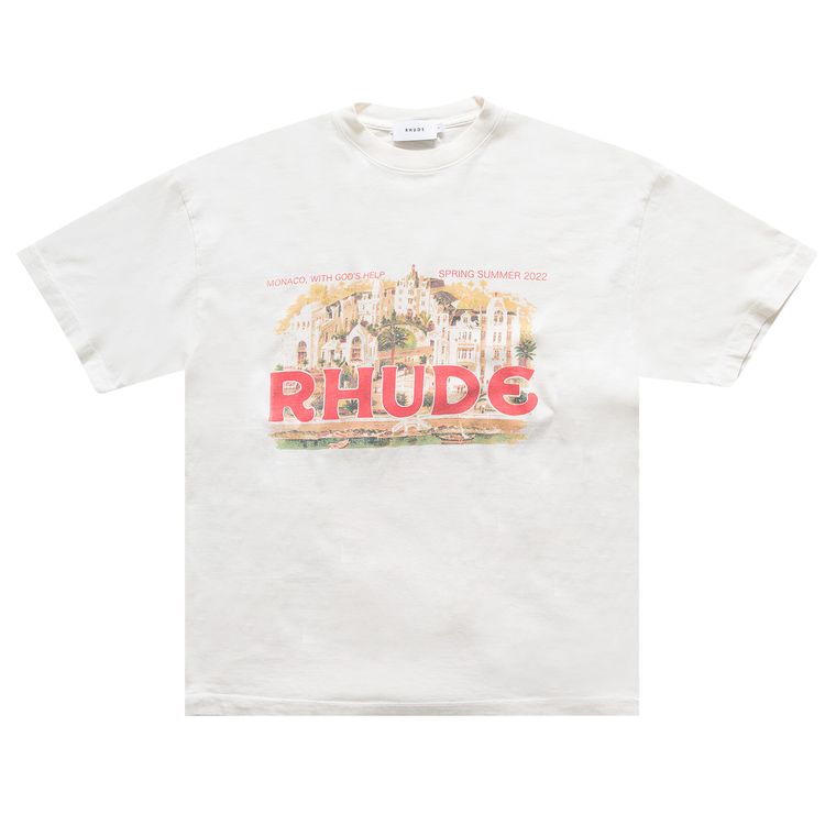 Buy Rhude City Tee 'Vintage White' - SS22TT06012611 | GOAT