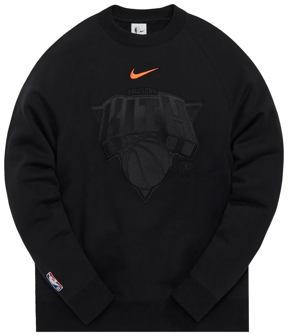 Buy Kith & Nike For New York Knicks Fleece Crewneck 'Black' - CZ5611 ...