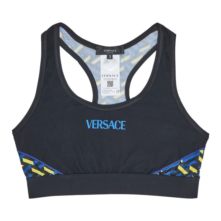 Buy Versace Monogram Print Sports Bra 'Black/Print' - 10020781 A01621 ...