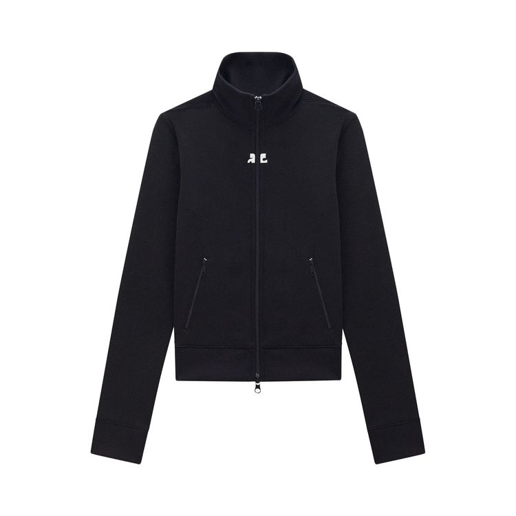 Buy Courrèges Zip Jersey Vest 'Black' - 321JVE010JS00029999 | GOAT UK