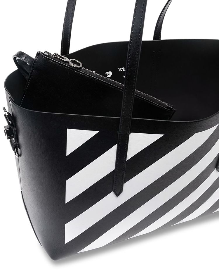 Buy Off-White Binder Tote Bag 'Black/White' - OWNA142C99LEA0021001 | GOAT