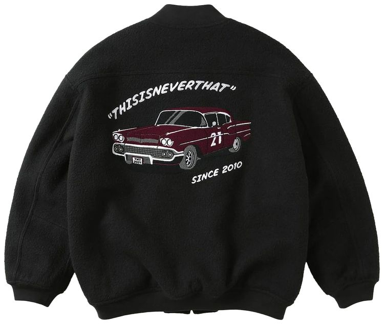 Buy thisisneverthat Old Car Varsity Jacket 'Black' - TN213AOWHS08 BLAC ...