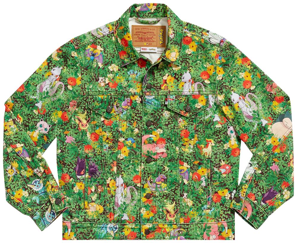 Buy Levi's x Pokémon Vintage Fit Trucker Jacket 'Garden Multicolor ...