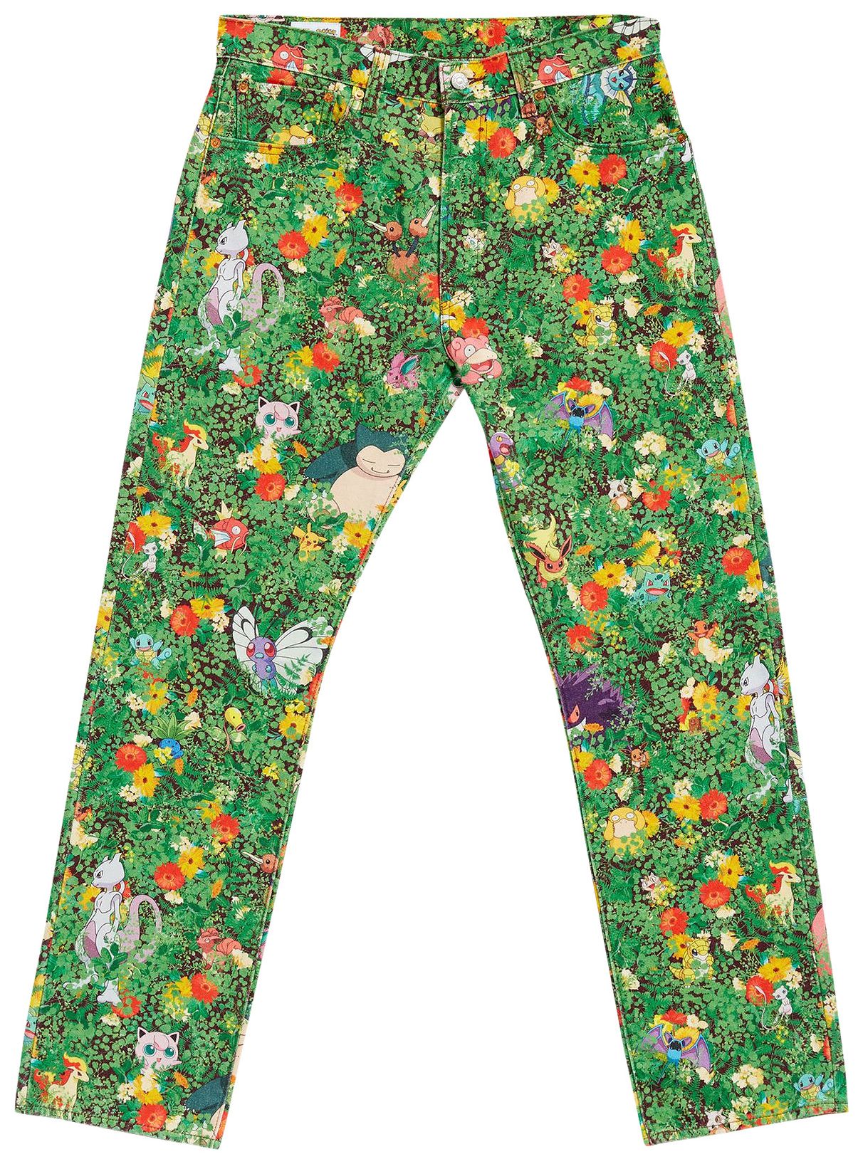 Buy Levi's x Pokémon 551 Z Authentic Straight Jeans 'Garden Green ...