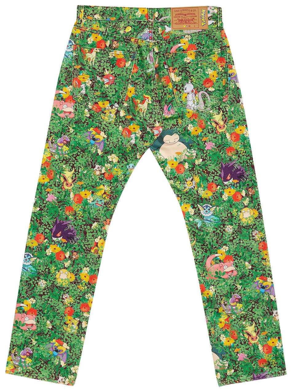 Buy Levi's x Pokémon 551 Z Authentic Straight Jeans 'Garden Green ...