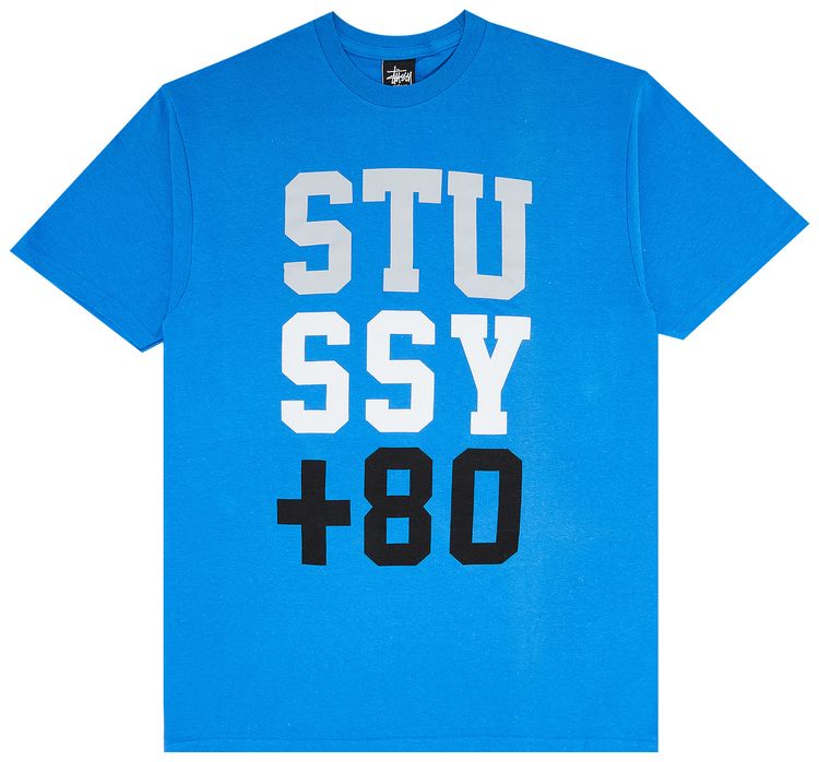 Buy Stussy +80 Tee 'Blue' - 1902911 BLUE | GOAT