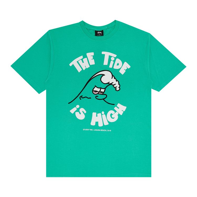 Buy Stussy High Tide Tee 'Green' - 1903789 GREE | GOAT