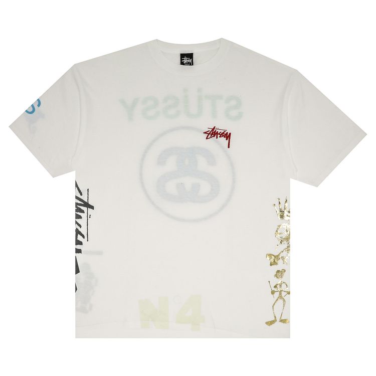 Buy Stussy Multicolor Script Tee 'White' - 0535 100000103MST WHIT | GOAT