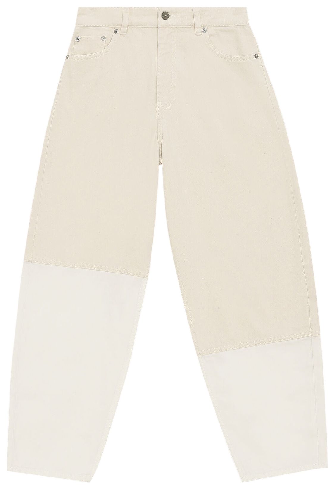 Buy GANNI Cutline Jeans 'Vanilla Ice' - F6385 115 VANI | GOAT