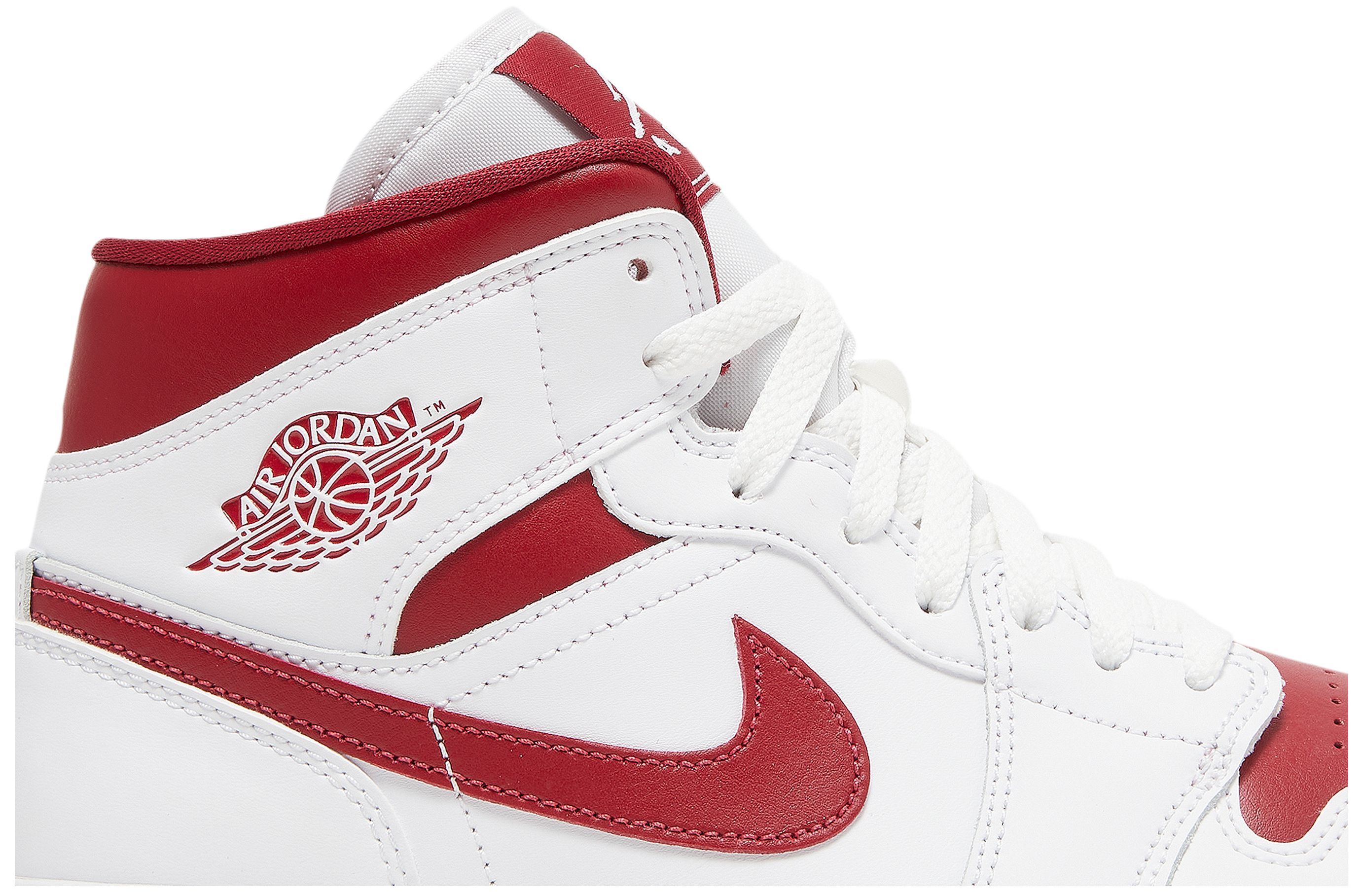 Buy Wmns Air Jordan 1 Mid 'White Pomegranate' - BQ6472 161 | GOAT