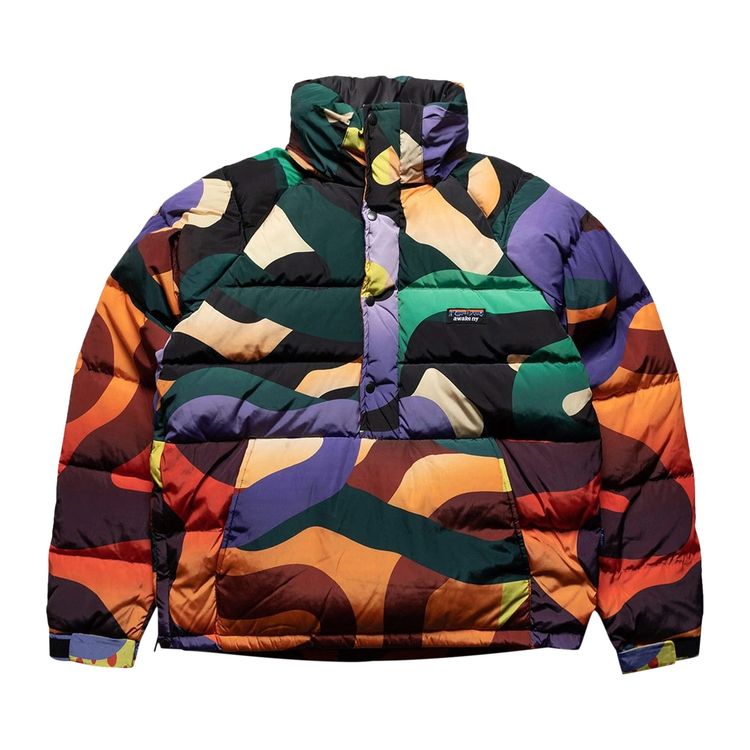 Buy Awake NY Puffer Pull Over With Snaps 'Multicolor' - AWK FW21 OT003 ...