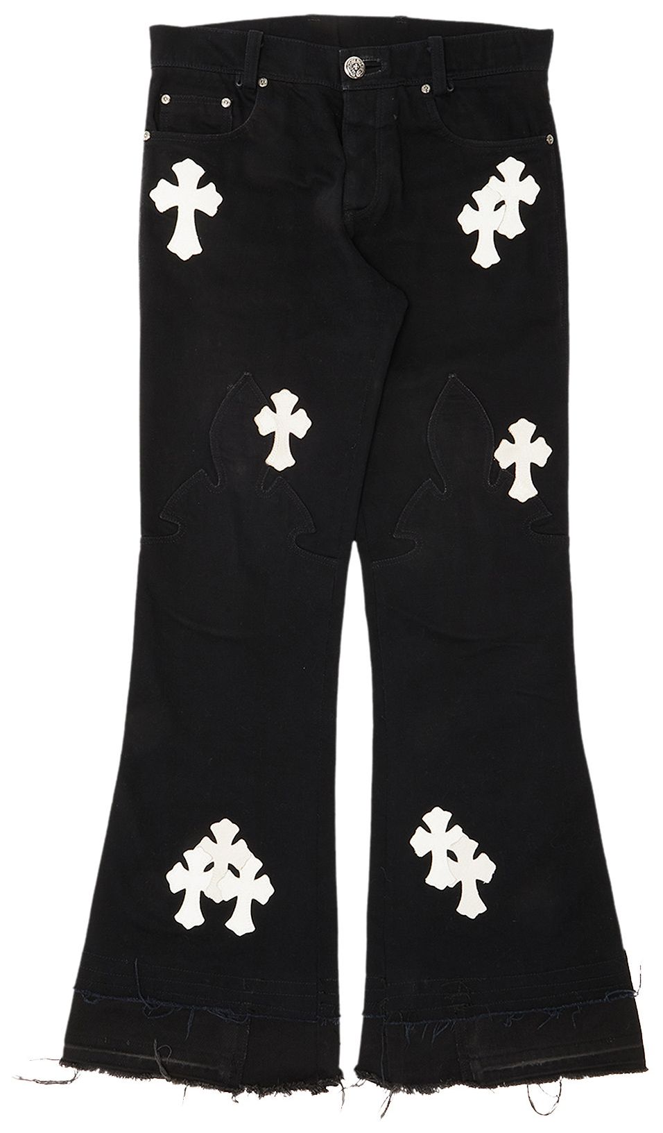 Buy Chrome Hearts Jeans With Cross 'Black' - 1383 200000201JWC BLAC | GOAT