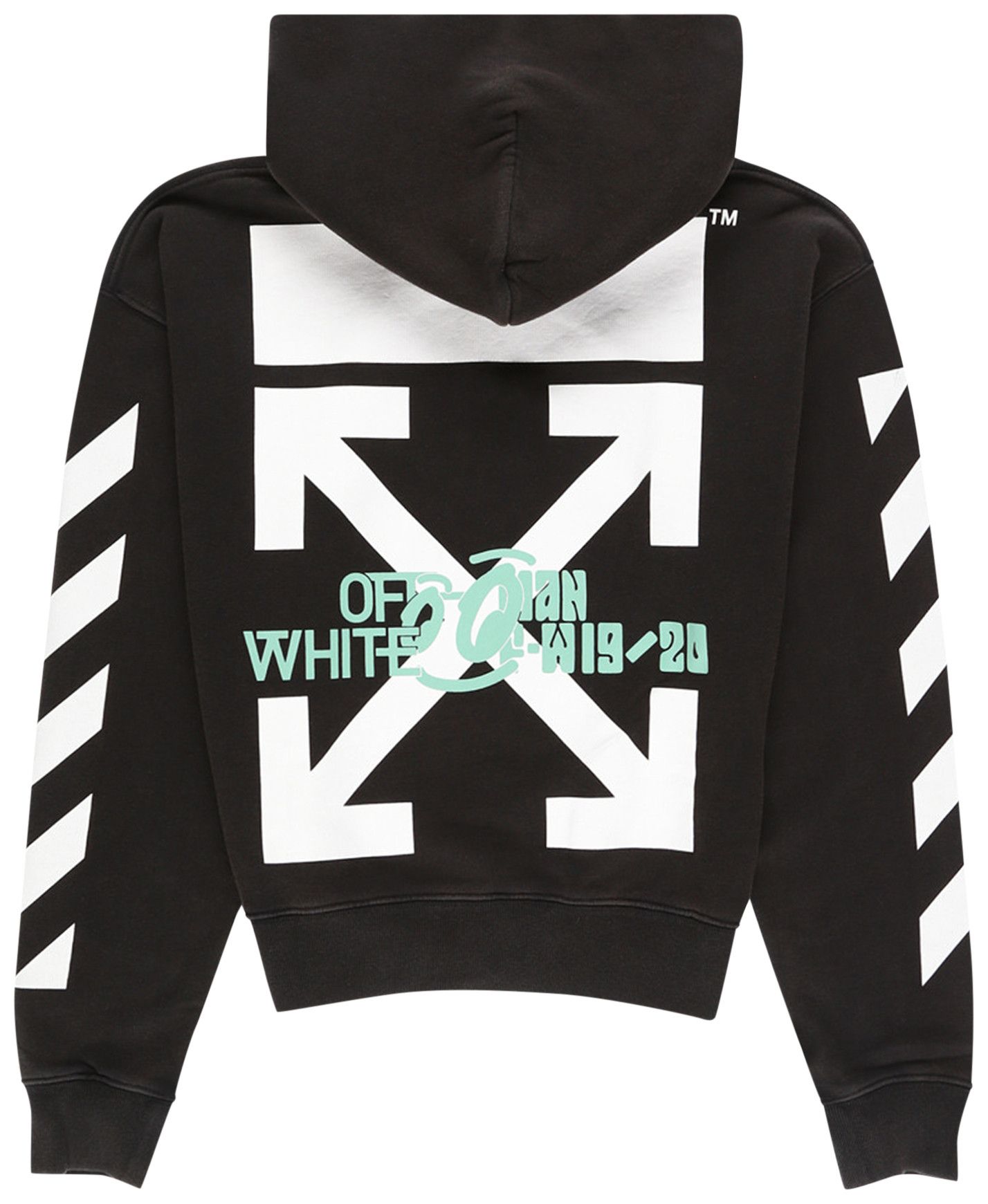 Buy Off-White Diag Waterfall Over Hoodie 'Black / Multicolor ...