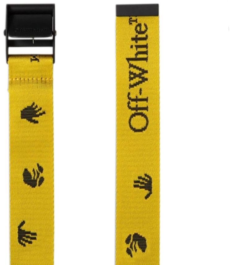Buy Off-White New Logo Classic Industrial Belt 'Yellow' - RB035E20 ...