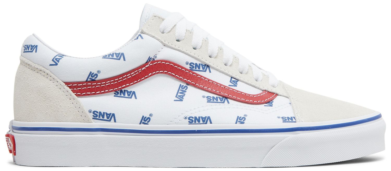 Buy Vans Old Skool 'All Over Logo - White' - VN0A3WKT9M9 | GOAT