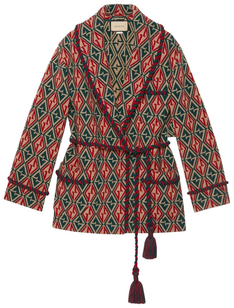 Buy Gucci Jacket 'Beige/Green/Red' - 666037 XKB0A 8003 | GOAT