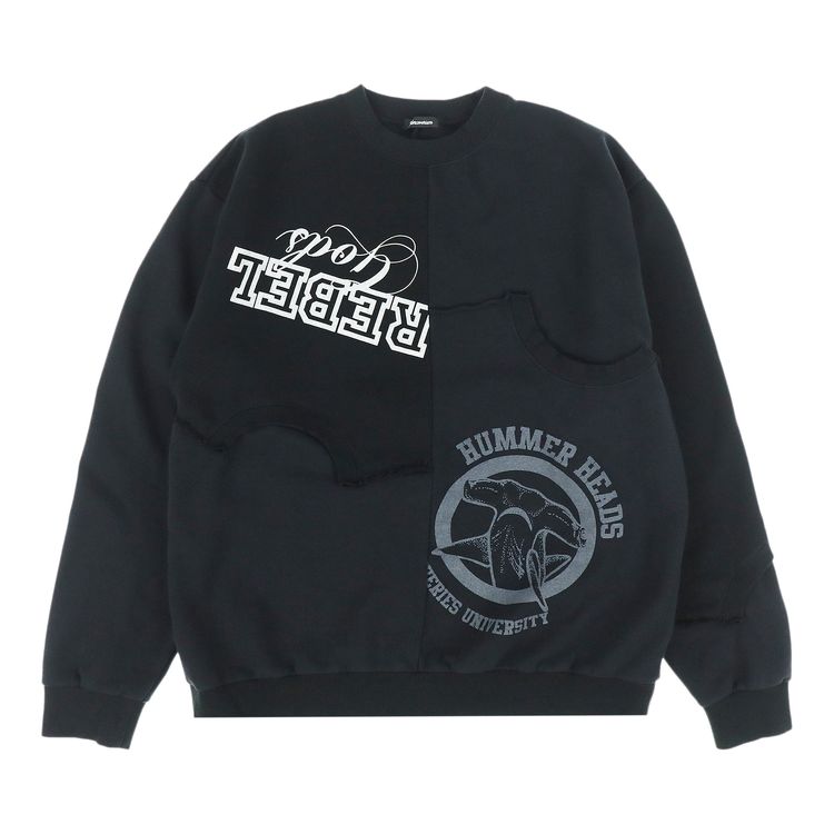 Buy Undercover Undercoverism Patchwork Sweatshirt 'Black' - UI1B4801 ...